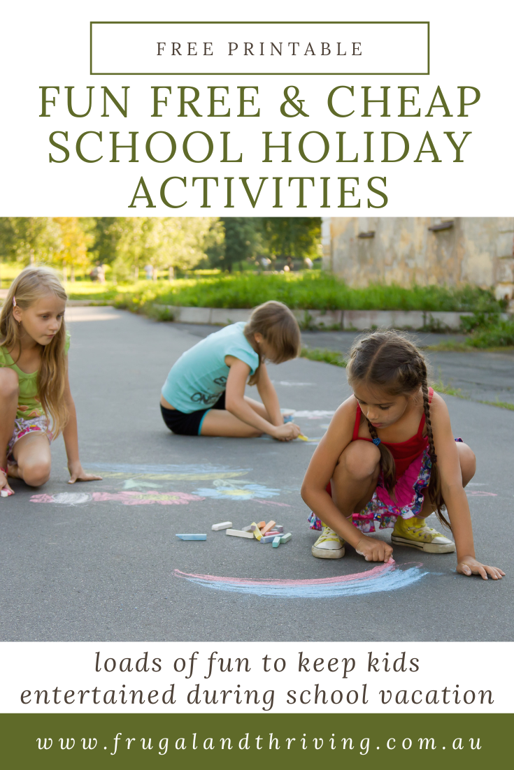 50+ Fun Cheap and Free School Holiday Activities (Free Printable)