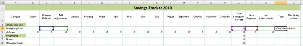 How to Track Your Savings with Spreadsheets - An Excel Tutorial