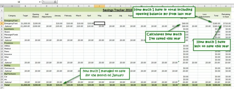 How to Track Your Savings with Spreadsheets - An Excel Tutorial