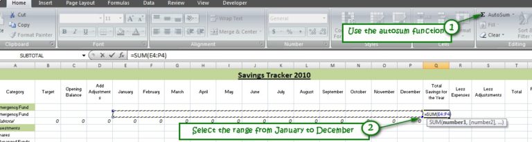 How to Track Your Savings with Spreadsheets - An Excel Tutorial