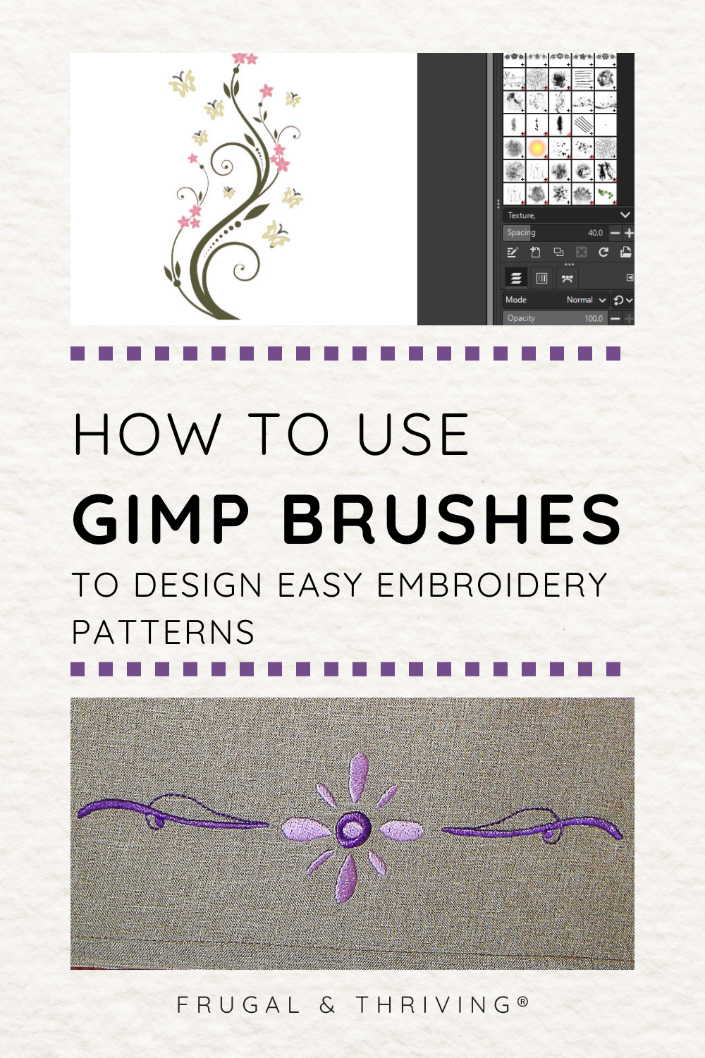 Design Your Own Embroidery Patterns for Free With GIMP