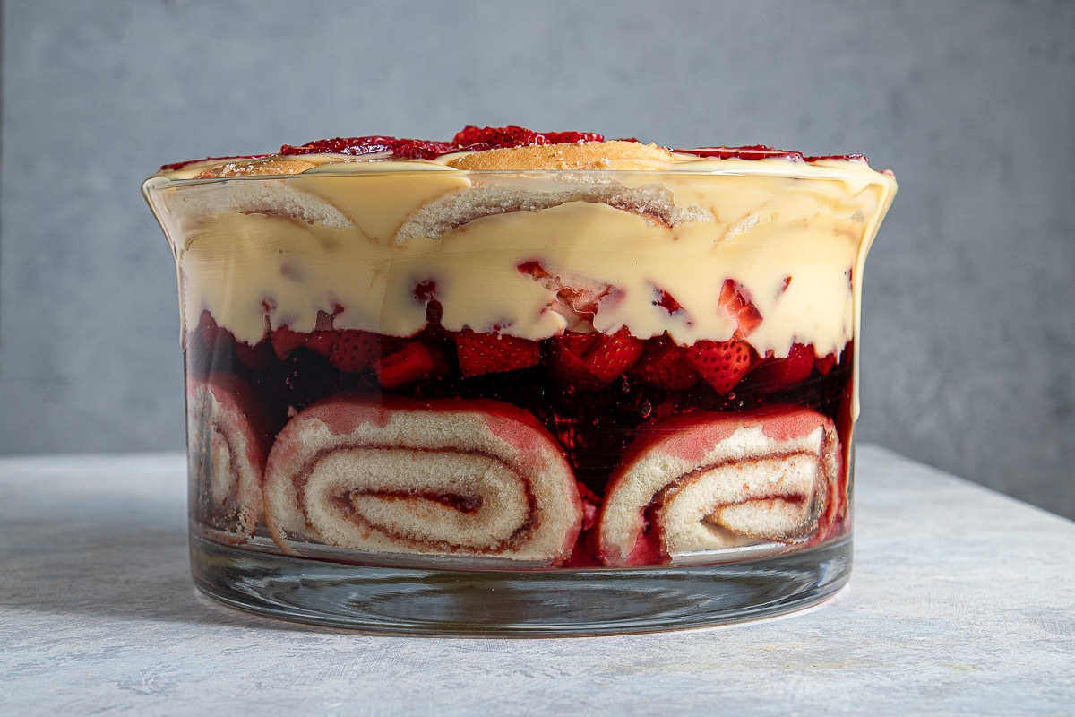 Old Fashioned English Trifle Recipe with Port Wine Jelly - Christmas ...