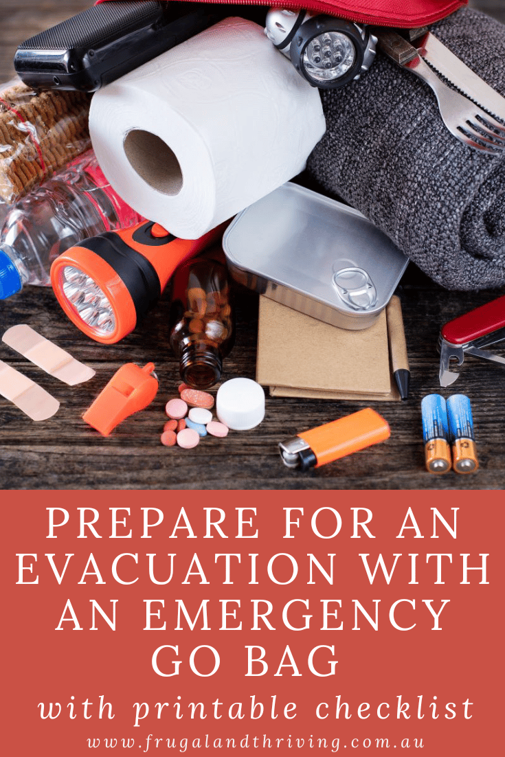 Prepare for Evacuation with a 72-hour Emergency Go Bag (Free Printable)