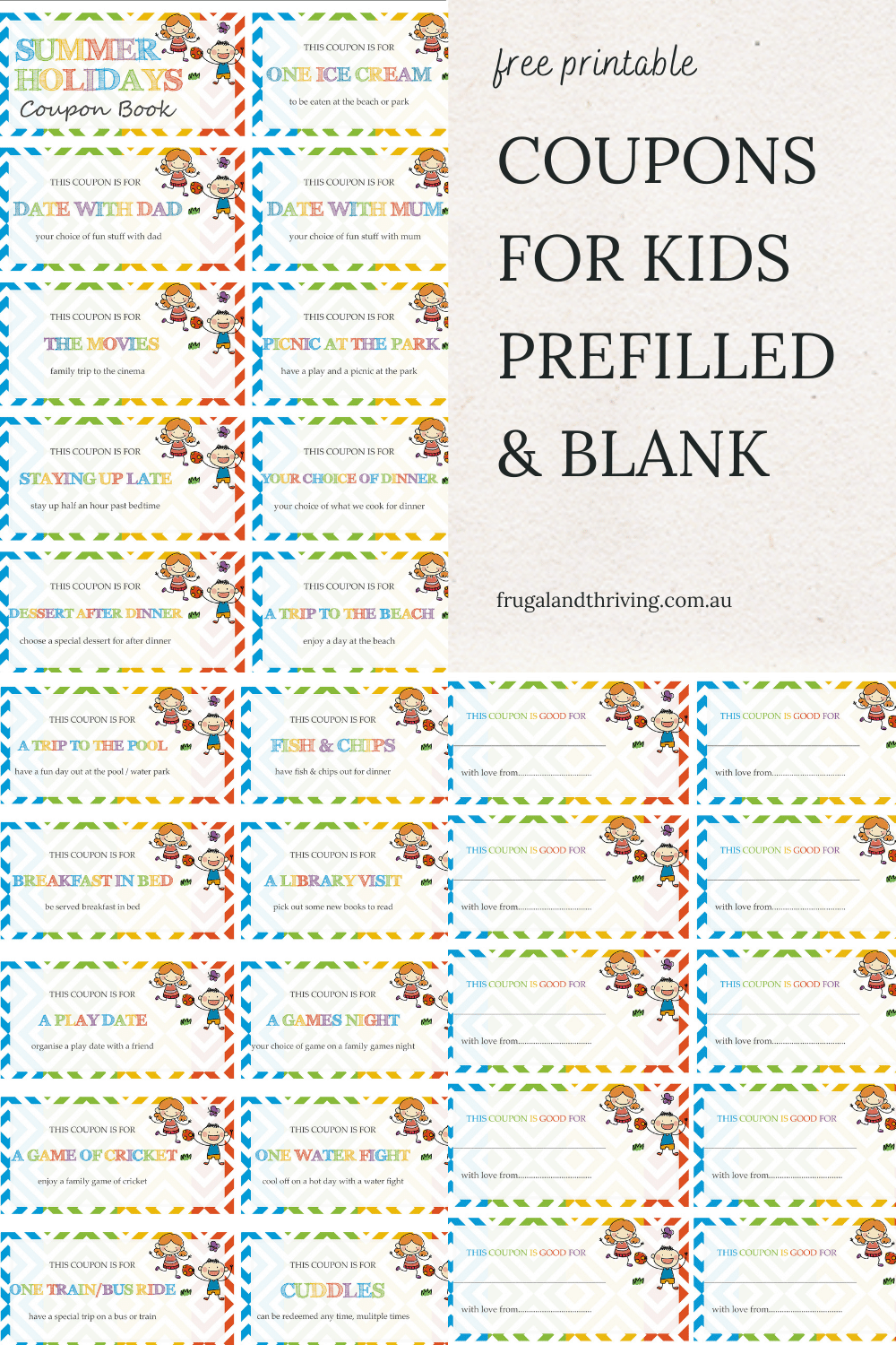 Free Printable Coupons for Kids - A Fun Budget Christmas Gift