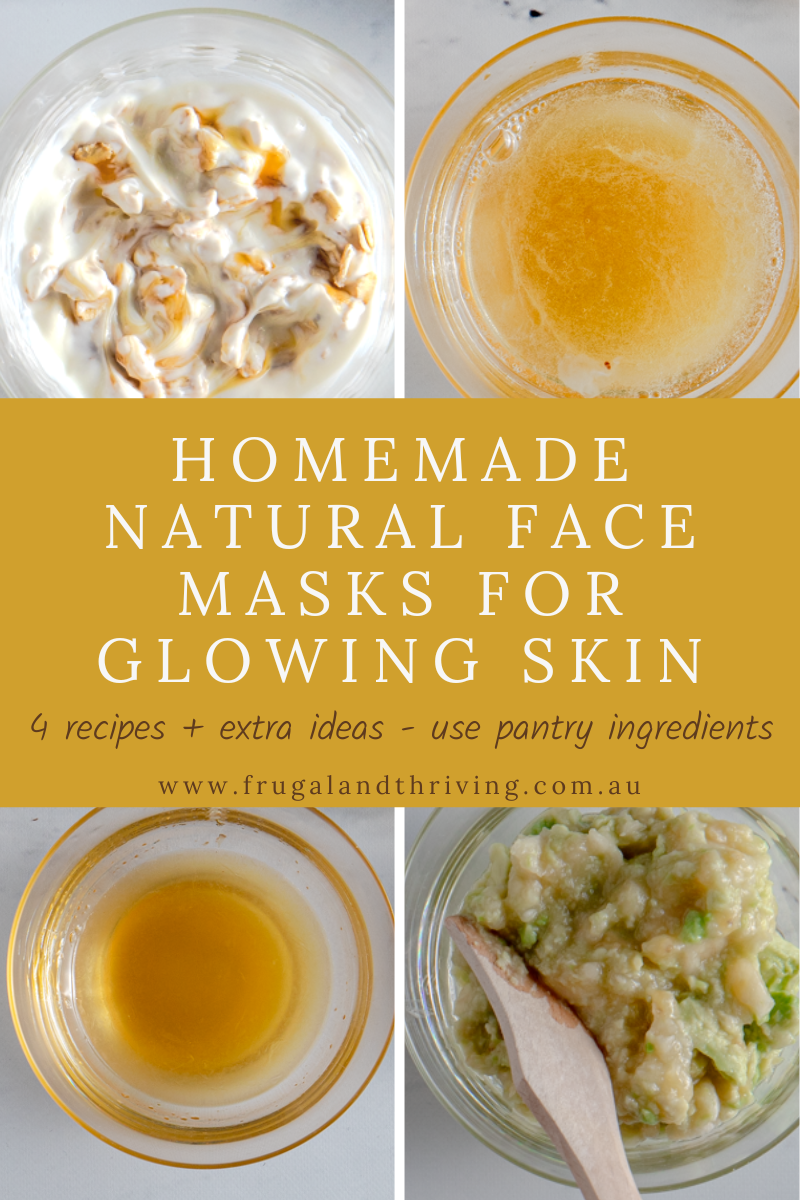 Natural Homemade Face Masks From Your Kitchen (4 Recipes)
