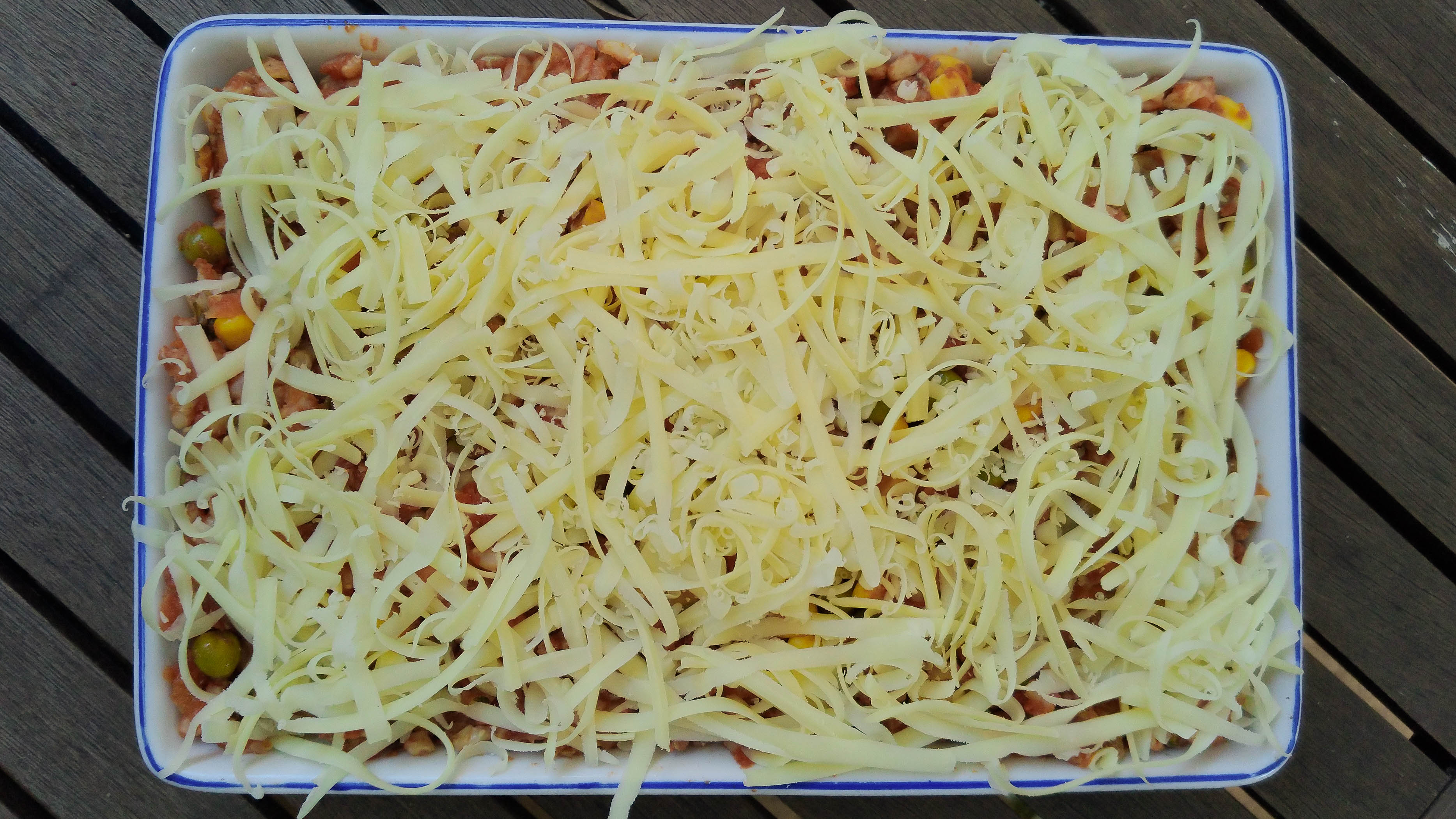 Mince and Vegetable Bake with Rice or Pasta