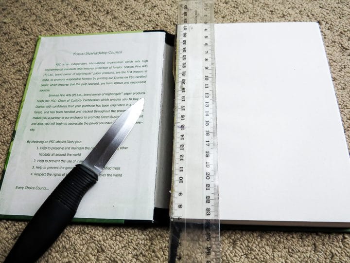 How to Upcycle and Old Diary into a Blank Journal