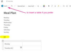 Organising Recipes and Meal Planning Using Evernote - a Definitive Guide