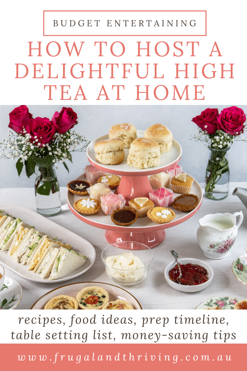 How to Host a Delightful High Tea at Home on a Budget