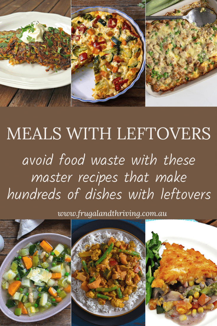 Meals From Leftovers: 7 Frugal Master Recipes with Leftover Food