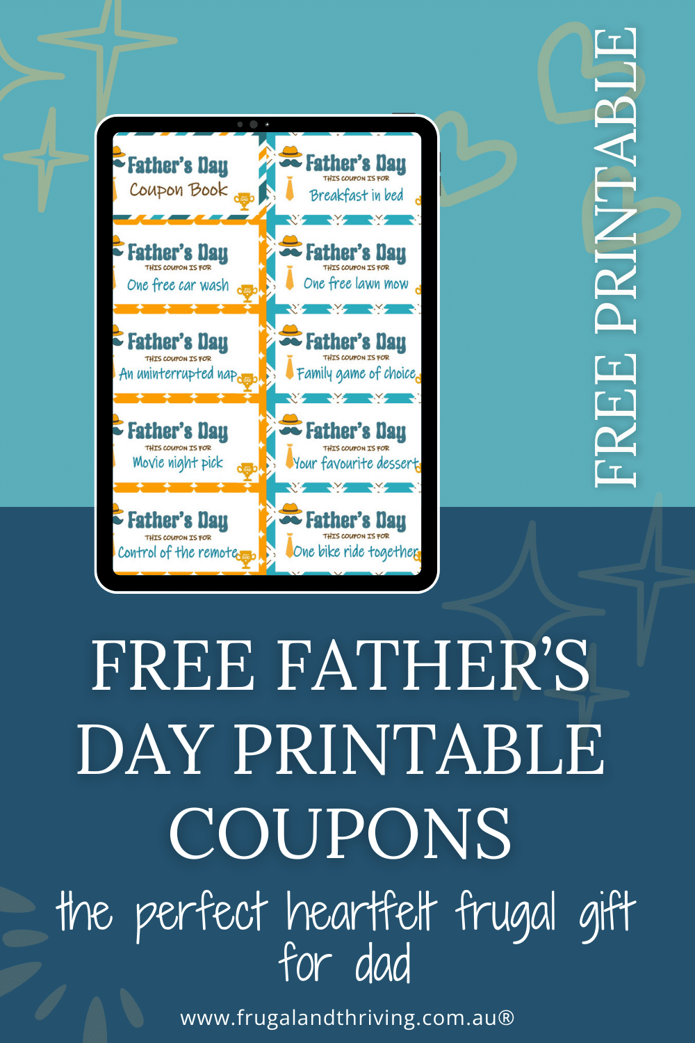 Free Printable Father's Day Coupons - The Perfect Gift for Dad