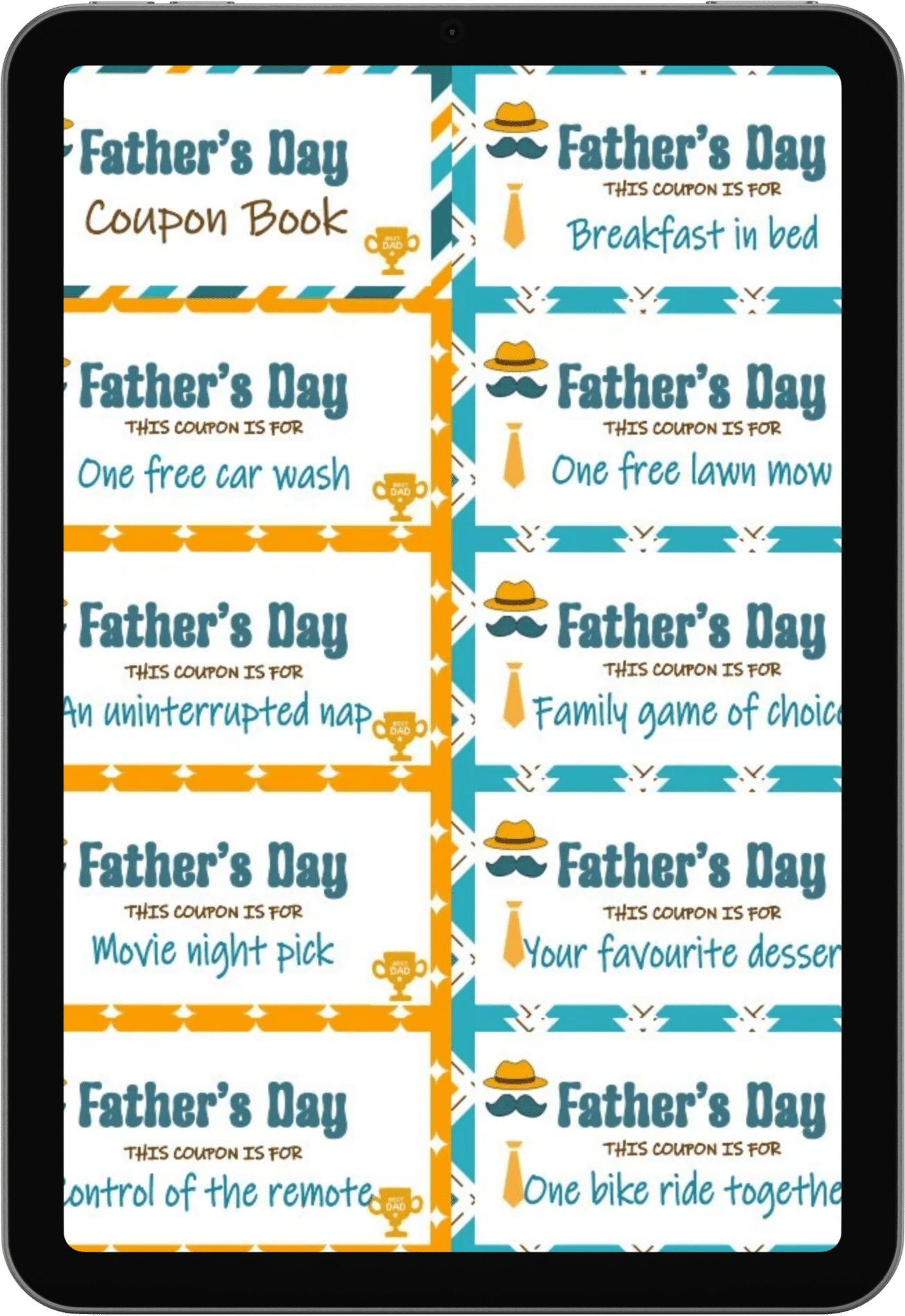 Free Printable Father's Day Coupons - The Perfect Gift for Dad