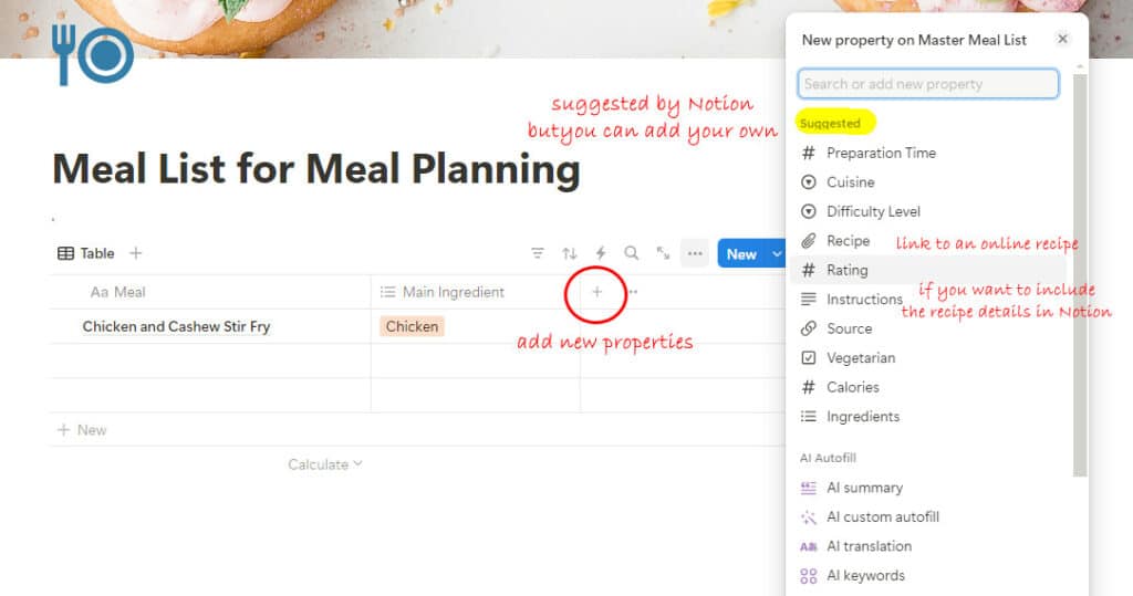 Easy Meal Planning in Notion - Complete Recipe Database Beginner's Guide + Template