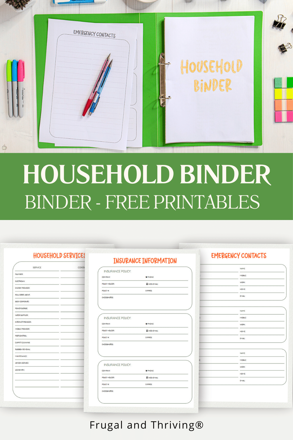 Stress-Free Household Management Binder + Free Printables